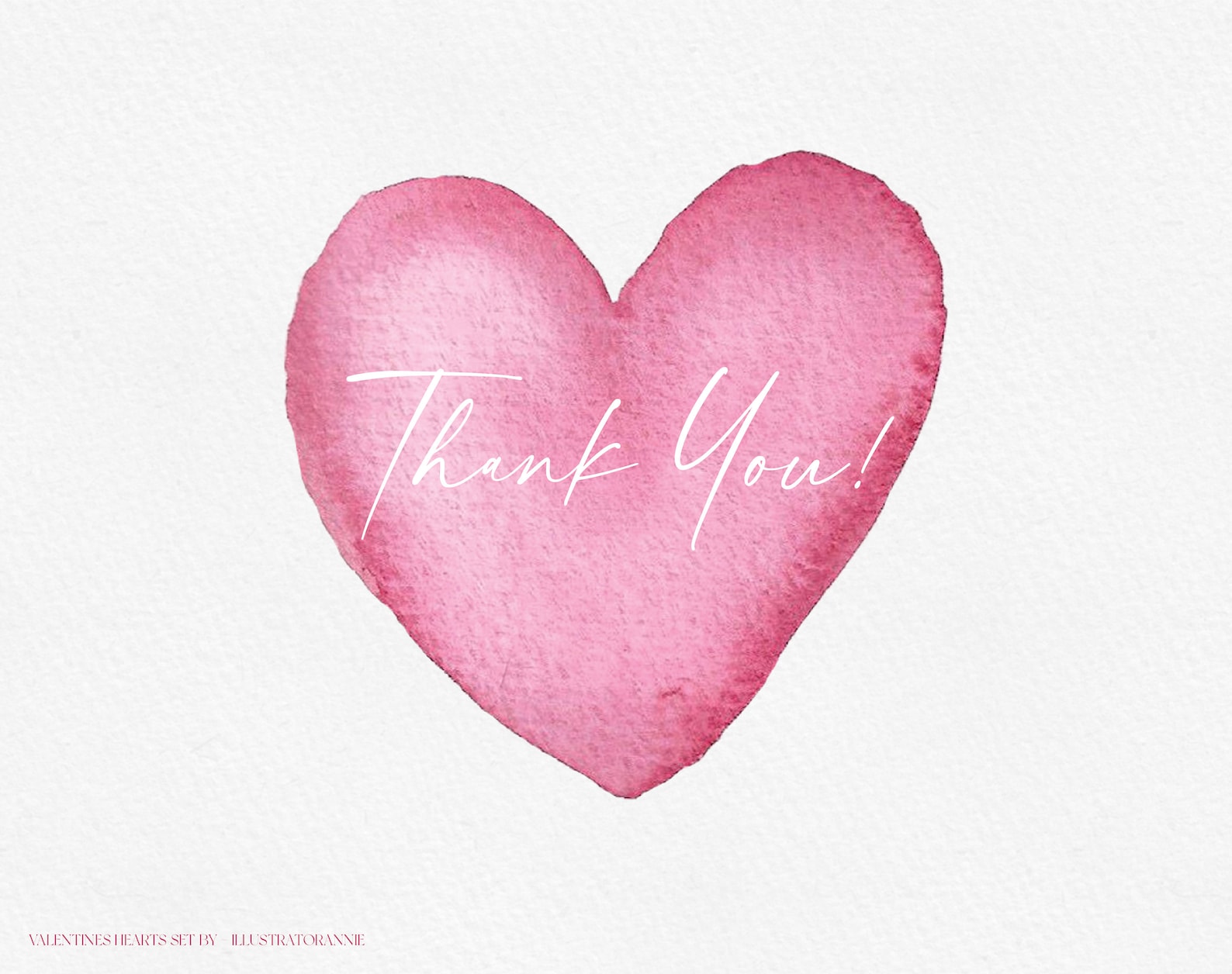 Watercolor Valentine Heart Clip Art Set Watercolor Heart - Etsy