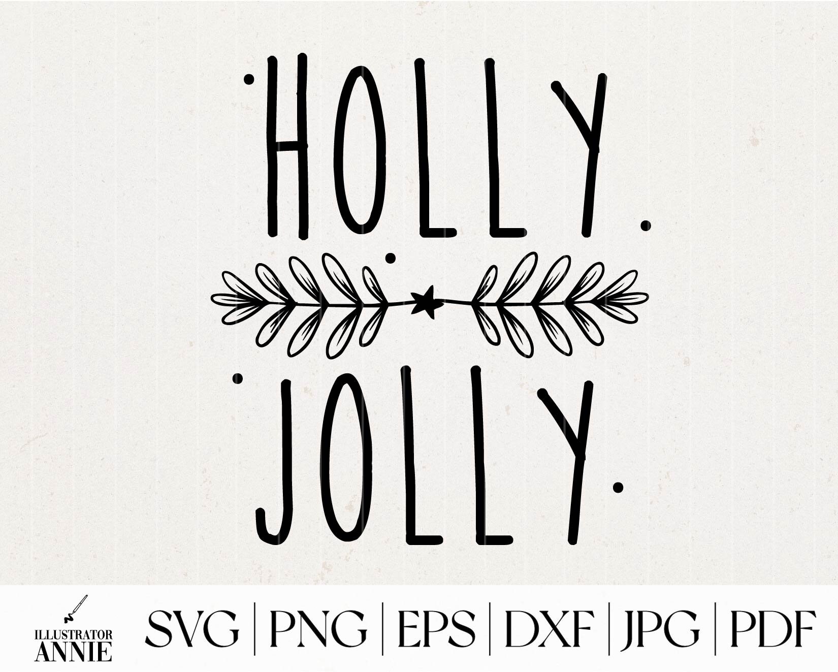 Holly Jolly SVG Commercial Use Christmas SVG Shirt - Etsy