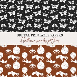 Halloween Digital Paper -halloween Seamless Pattern-halloween ...
