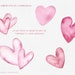 Watercolor Valentine Heart Clip Art Set Watercolor Heart Clip Art ...