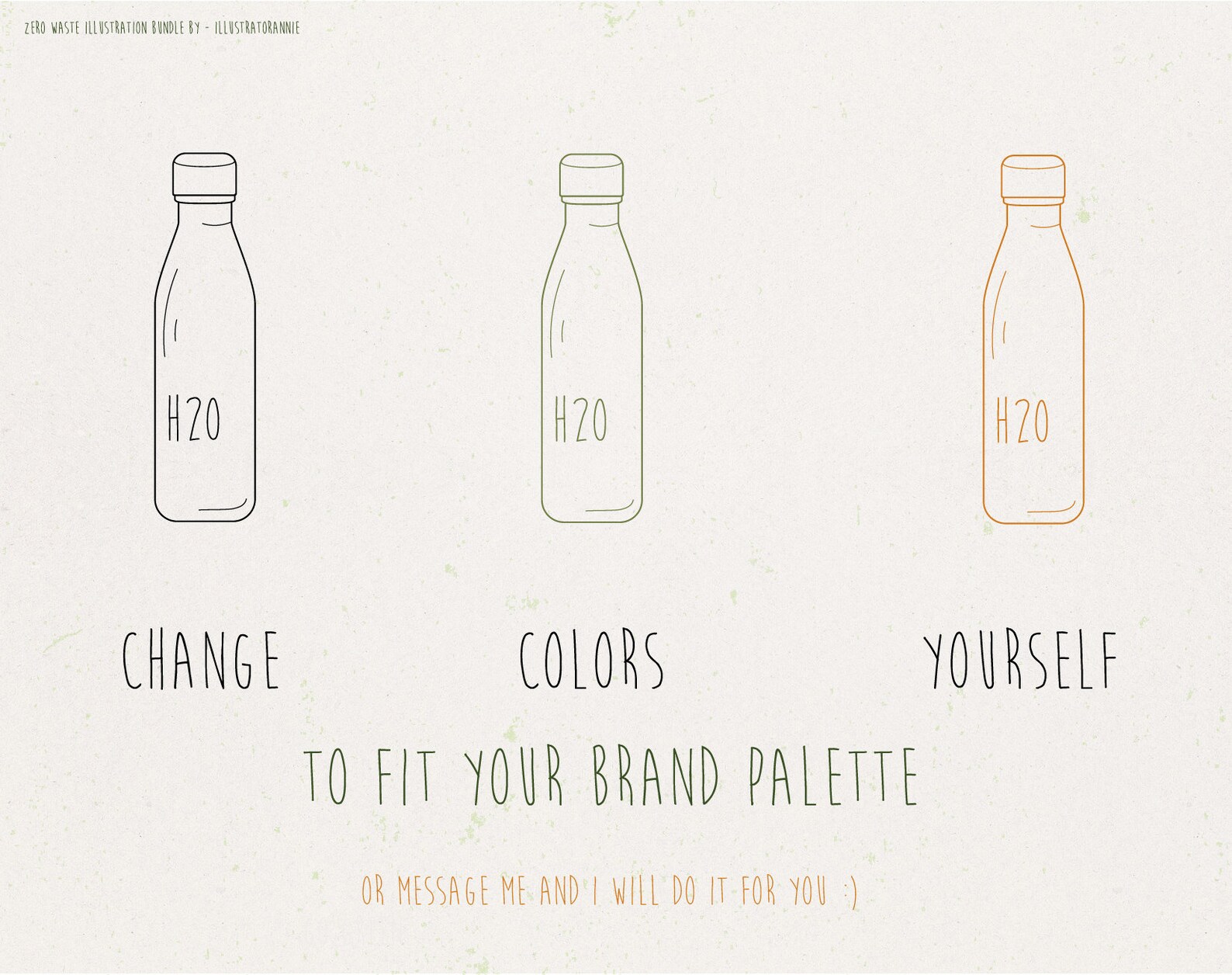 Zero Waste Vegan SVG Bundle-Zero Waste Illustration-Vegan | Etsy