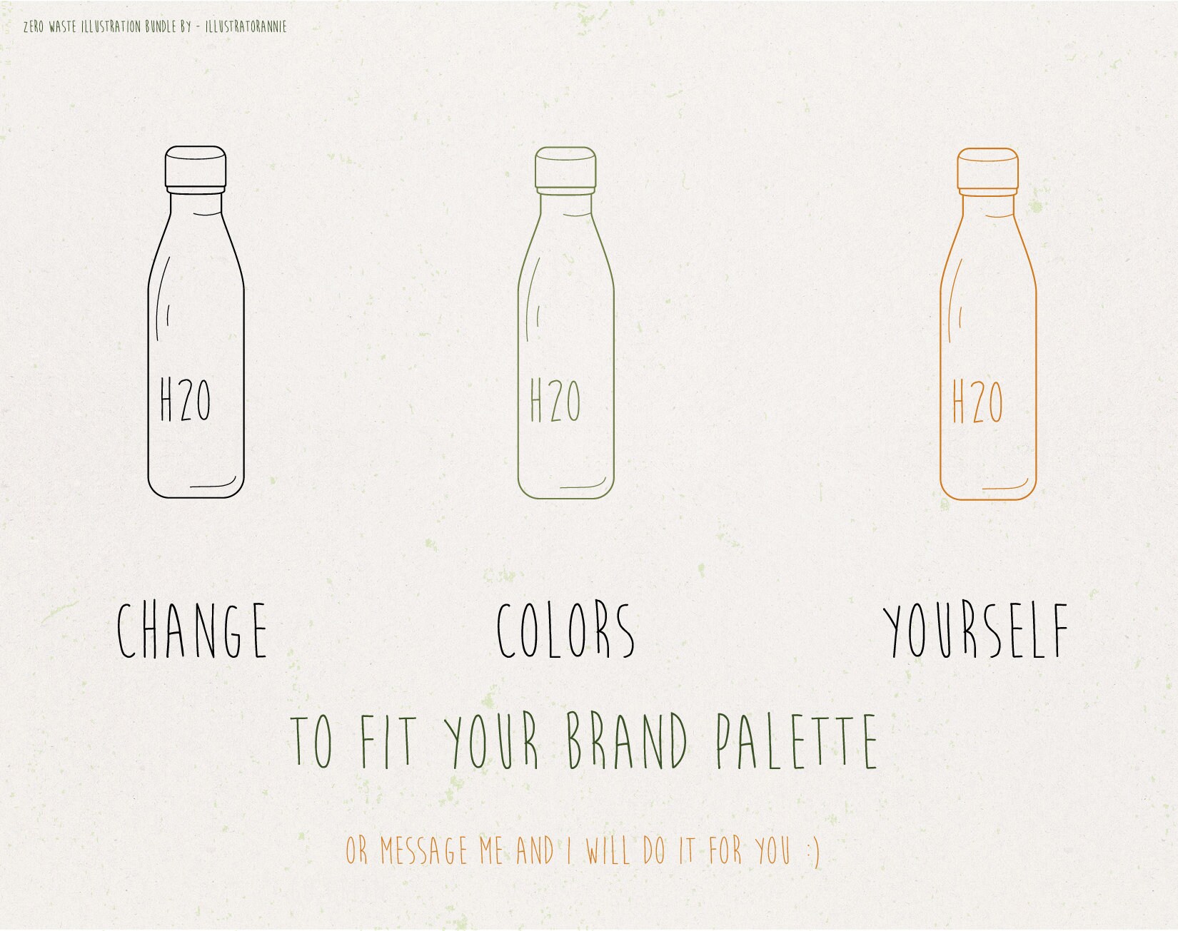 Zero Waste Vegan SVG Bundle-Zero Waste Illustration-Vegan | Etsy