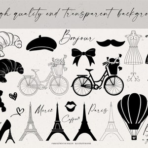 Paris SVG Bundle - Paris Element Bundle - France SVG Bundle - Paris ...