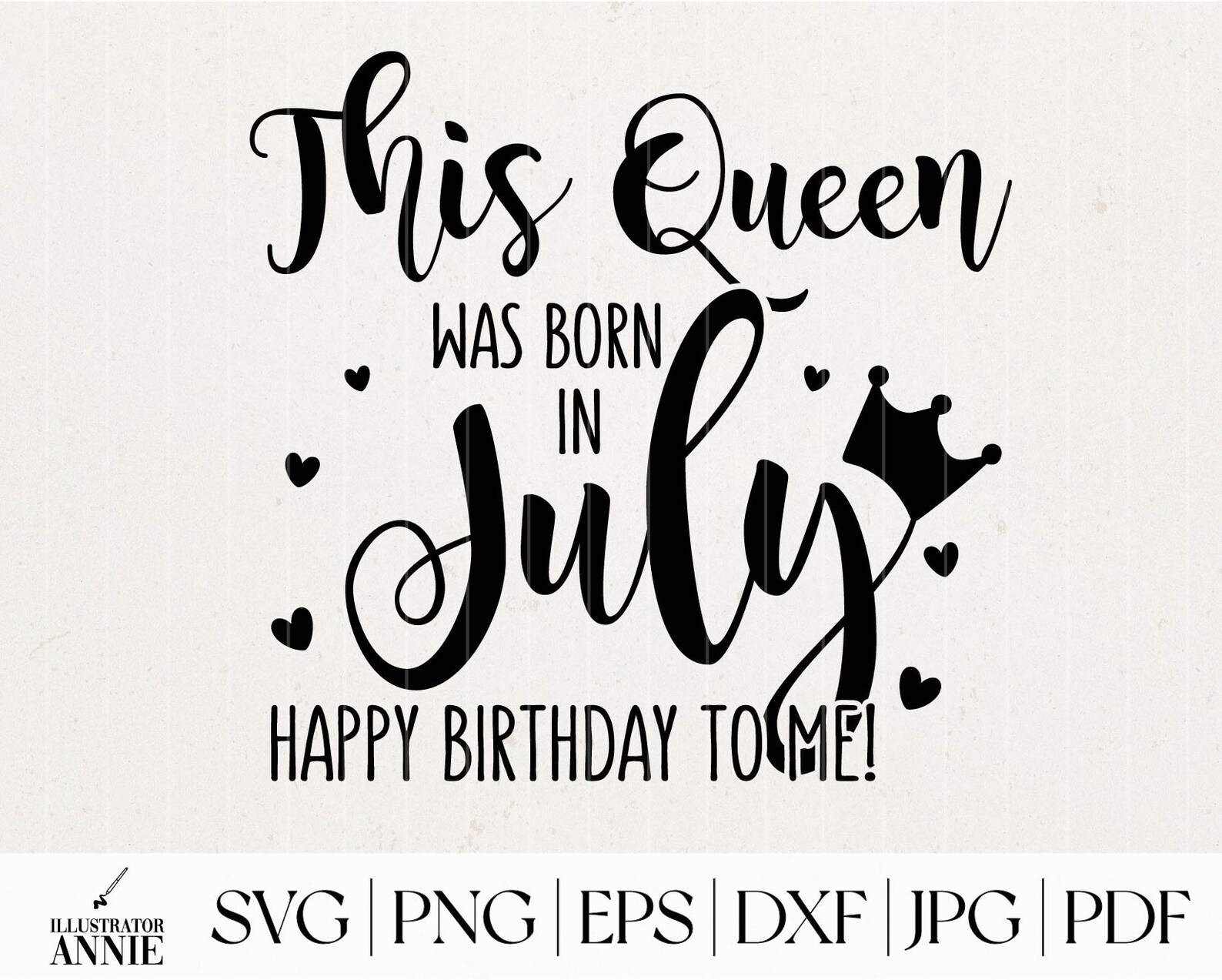 This Queen Was Born in July SVG Commercial Use July Queen - Etsy