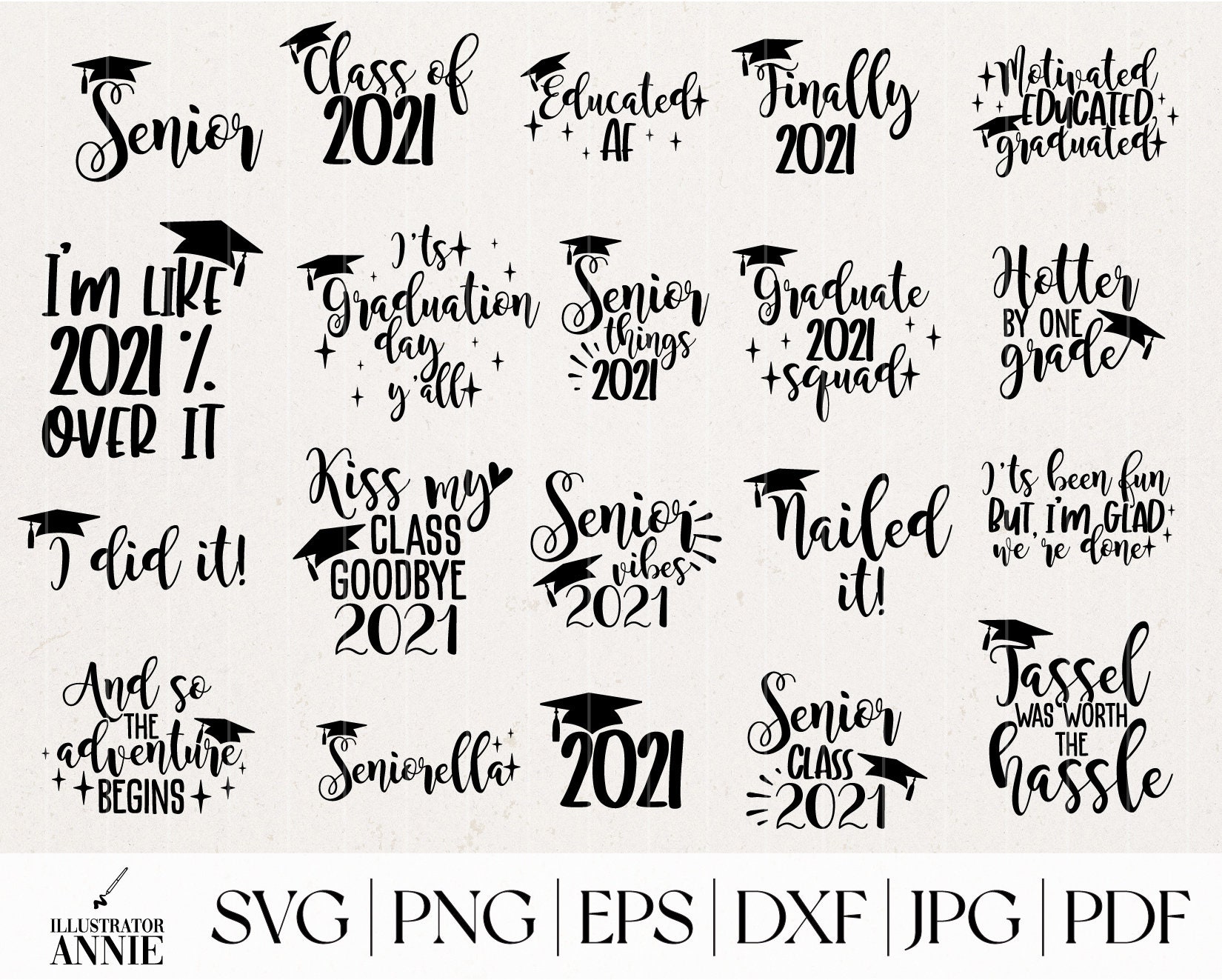 Graduation SVG Quote Bundle Graduation 2021 SVG Senior - Etsy