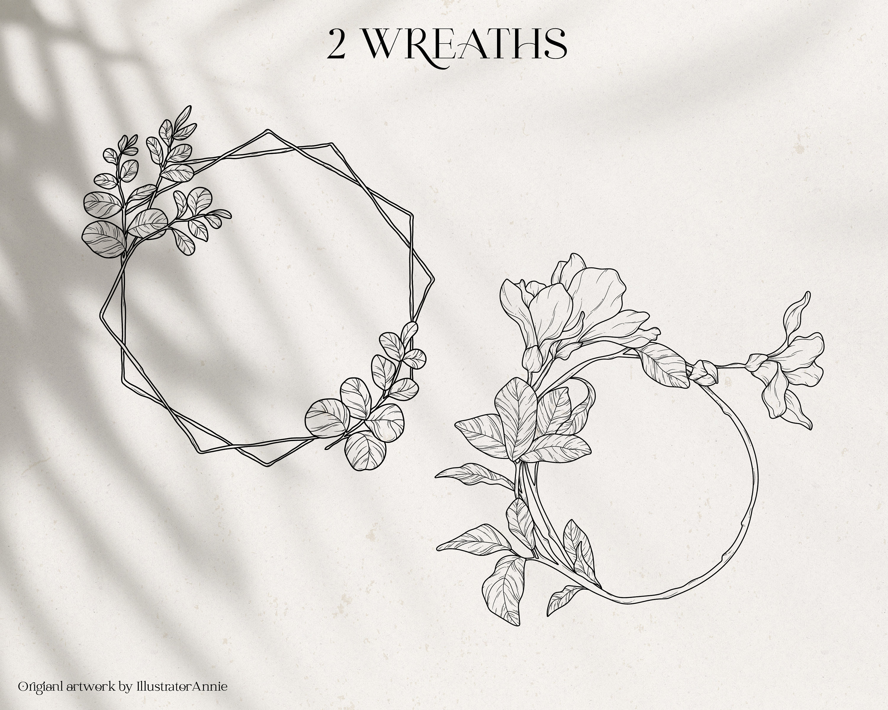 Floral Garden Botanical SVG Line Art Bundle Floral SVG - Etsy