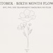 October Birth Month Flower - October Cosmos Flower - Birth Month SVG ...