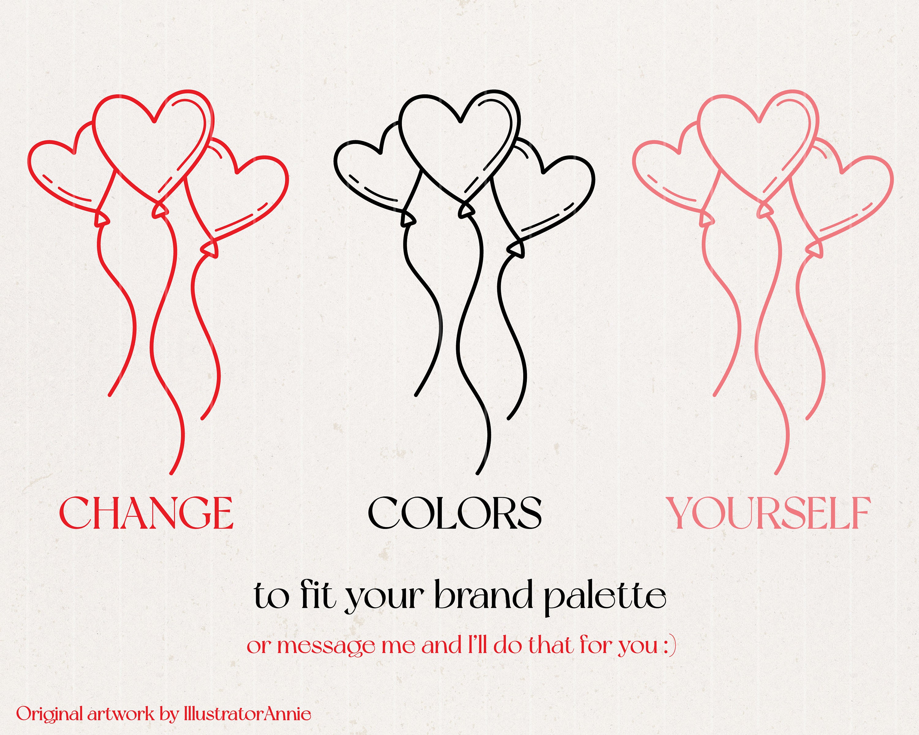 Valentine Line Art Bundle Commercial Use Valentine Clipart - Etsy