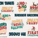 Retro Christmas SVG Bundle Groovy Christmas SVG Quote Bundle - Etsy