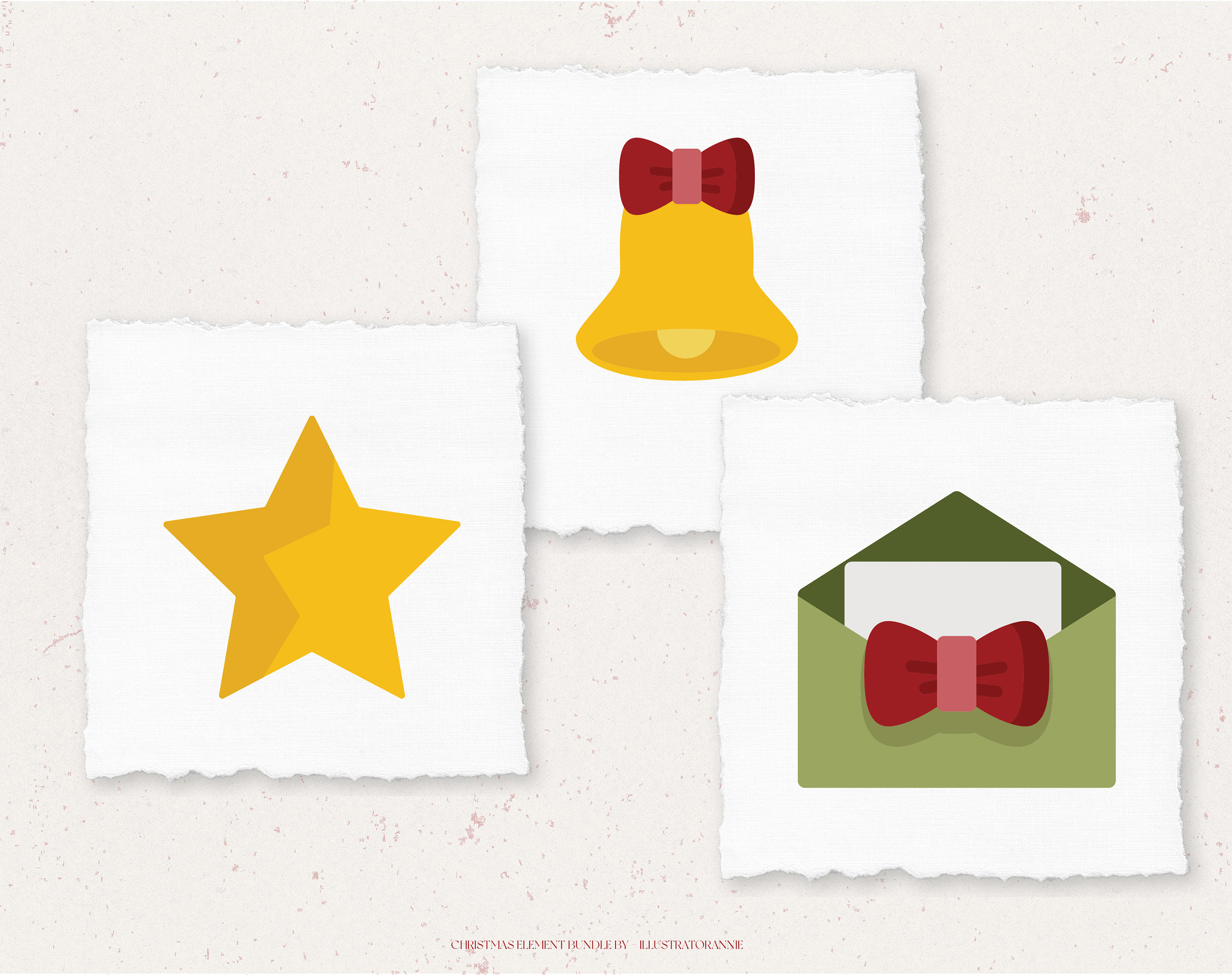 Christmas Element SVG Bundle - Christmas Clipart SVG Bundle - Christmas ...