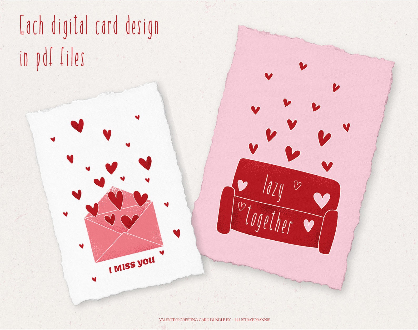 Valentines Day Printable Greeting Cards Valentines - Etsy