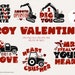 Valentine Monster Truck Heart SVG - Boy Valentine Day SVG - Valentine ...