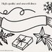 Christmas Line Art Clipart SVG Bundle - Commercial Use - Christmas ...