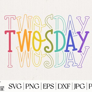 Happy Twosday SVG Bundle - Commercial Use - Twosday SVG Quote - Twosday ...