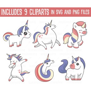 Unicorn Clipart Bundle for Instant Download Commercial Use - Etsy
