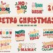 Retro Christmas SVG Bundle Groovy Christmas SVG Quote Bundle - Etsy