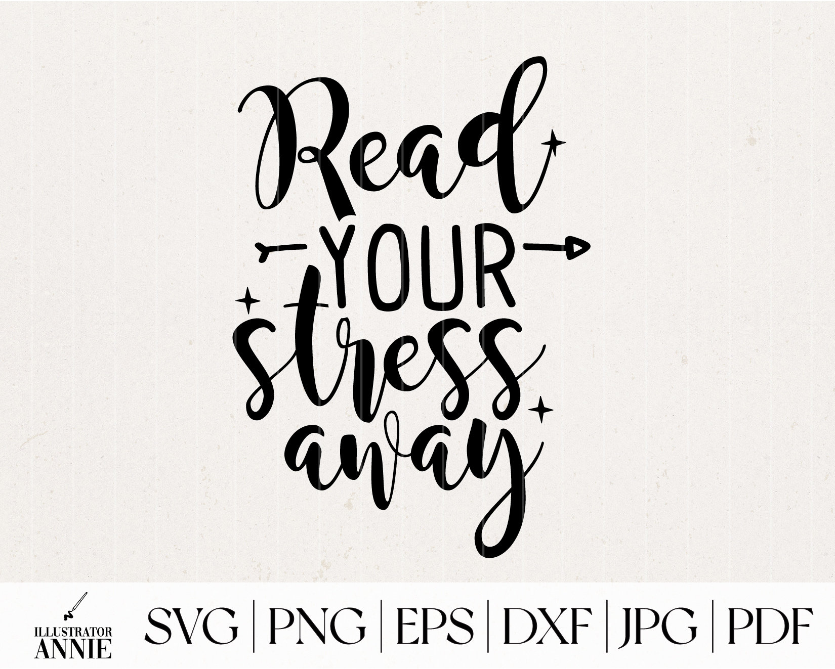 Read Your Stress Away SVG Commercial Use Book Lover SVG - Etsy