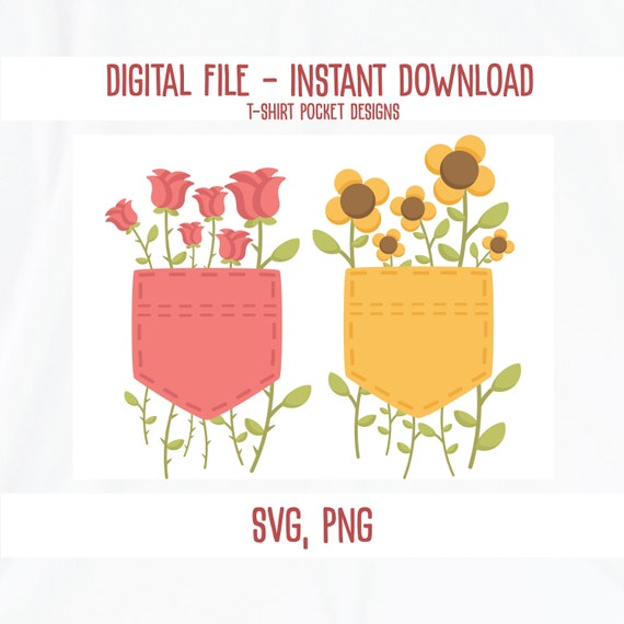 Pocket SVG Design for T-shirts Jumpers for Instant Download | Etsy