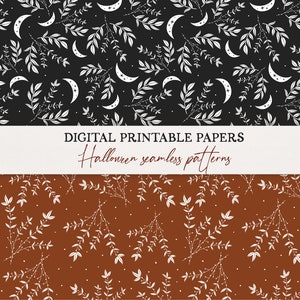 Halloween Digital Paper -halloween Seamless Pattern-halloween ...