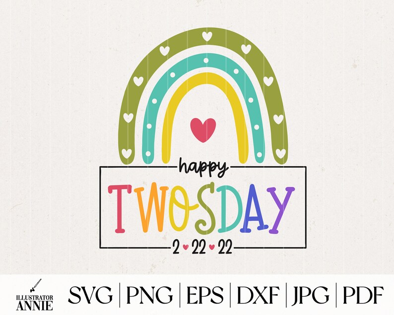Happy Twosday SVG Bundle - Commercial Use - Twosday SVG Quote - Twosday ...