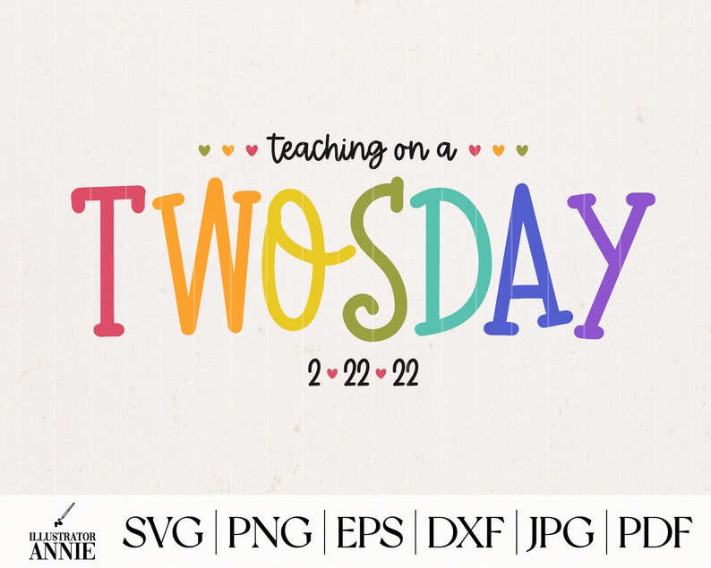 Happy Twosday SVG Bundle Commercial Use Twosday SVG Quote - Etsy