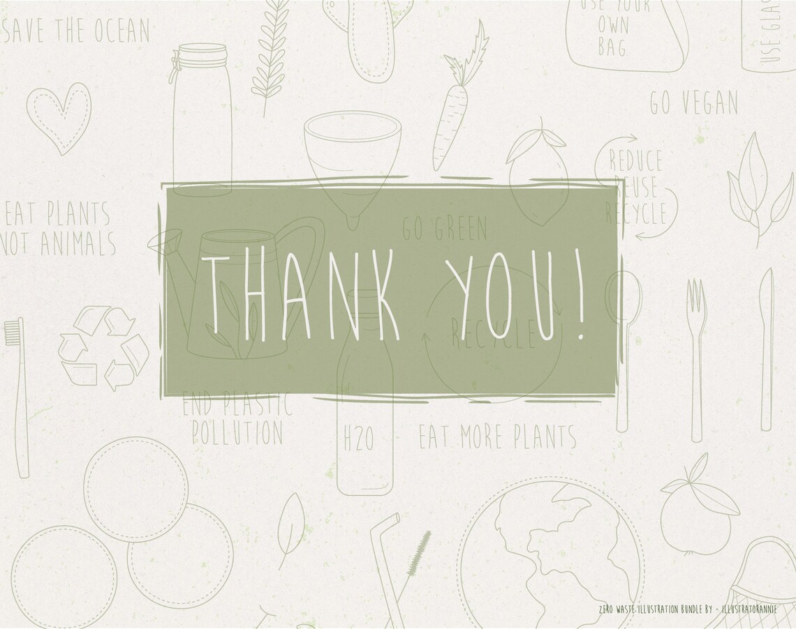 Zero Waste Vegan SVG Bundle-Zero Waste Illustration-Vegan | Etsy