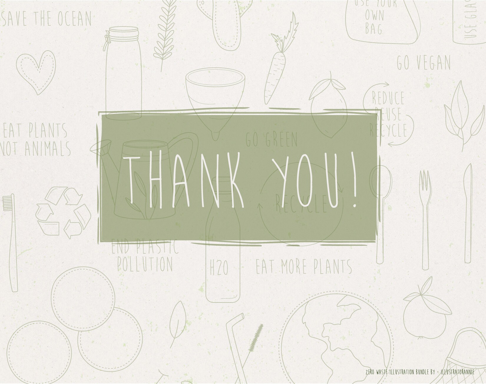 Zero Waste Vegan SVG Bundle-Zero Waste Illustration-Vegan | Etsy