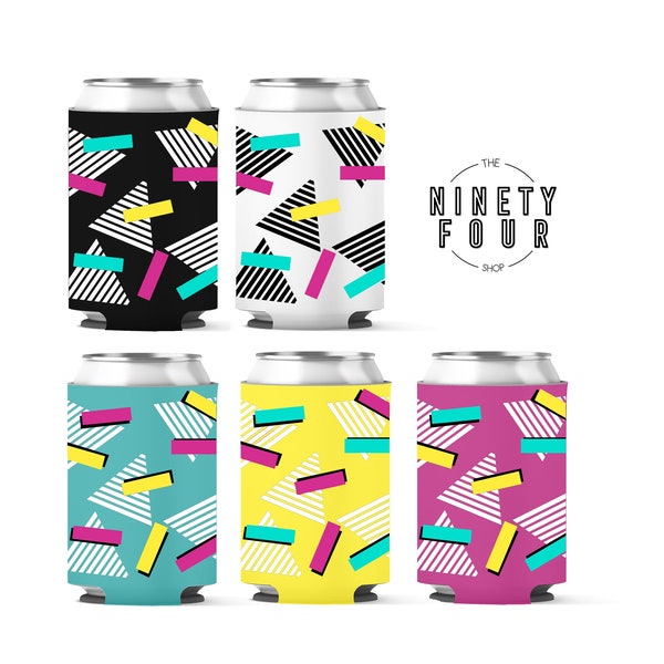 80's Theme Party 90's Theme Party Drinkware, Custom Can Coolers ...