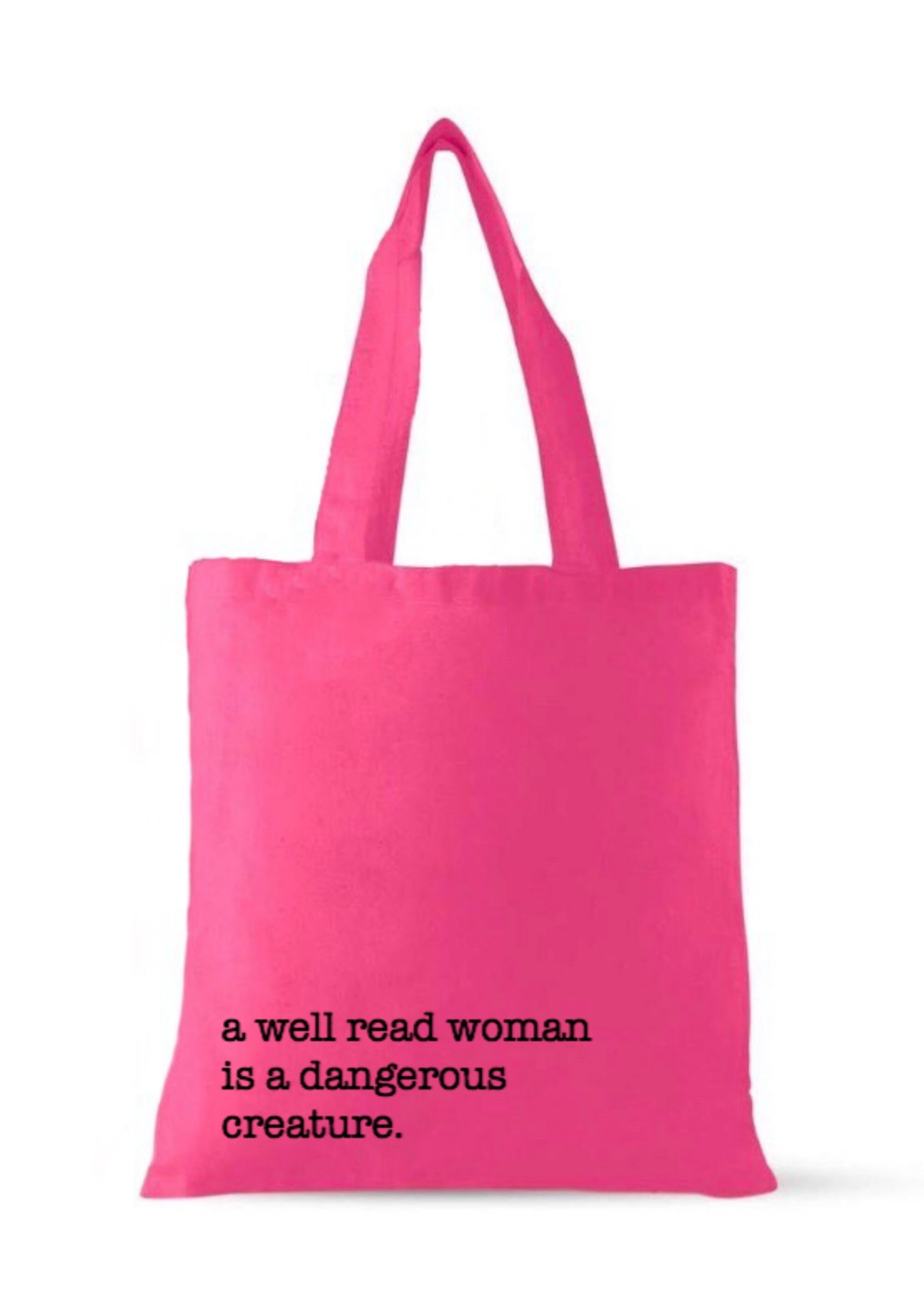 Dangerous Creature Tote Bag Well Read Woman Quote Feminist | Etsy