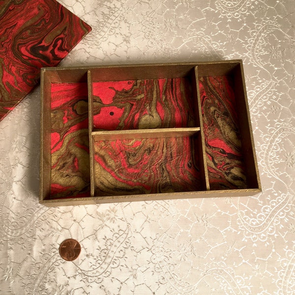 Wooden Multi Compartment Box - Etsy
