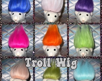 Original Trolls Wig Any Color Vintage Troll Hair Extra Full Troll Hat ...