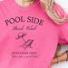 Pool Side Book Club T-shirt Comfort Colors Graphic Tee, Book Lover ...