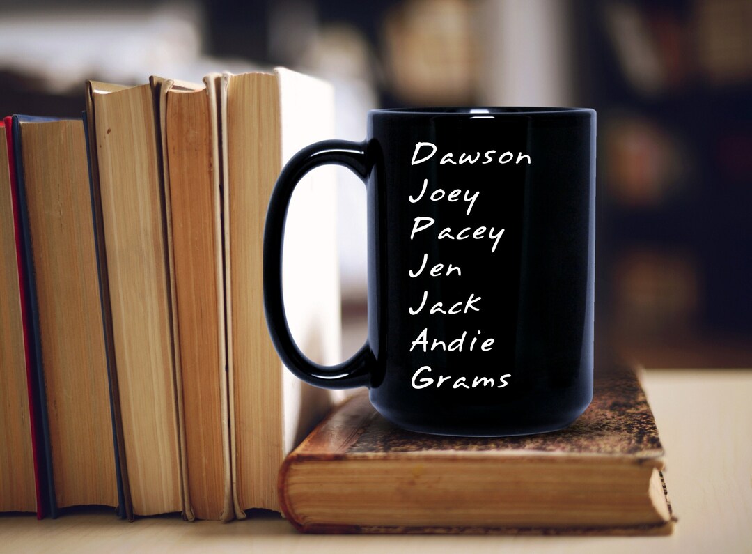 15 Oz Dawson Joey Pacey Jen Jack Andie Grams Mug, Capeside, Creek Days ...