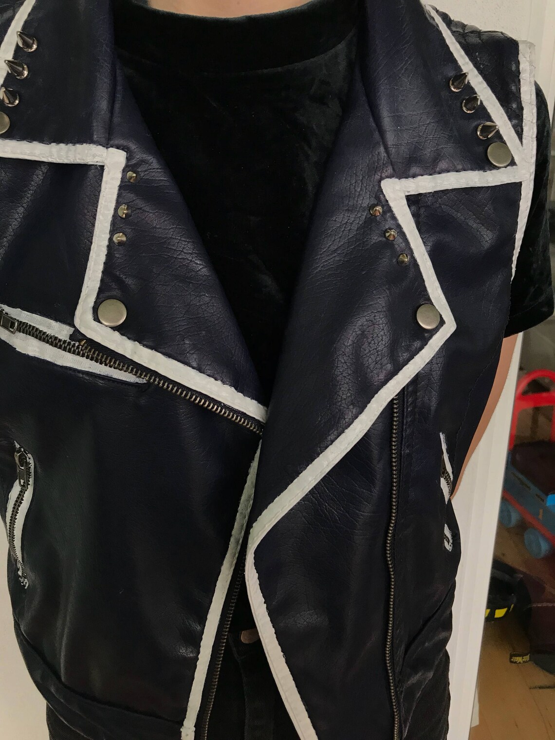 Handmade diy punk vest | Etsy