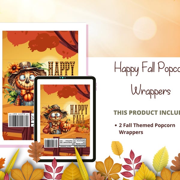 Halloween Popcorn Wrapper - Etsy