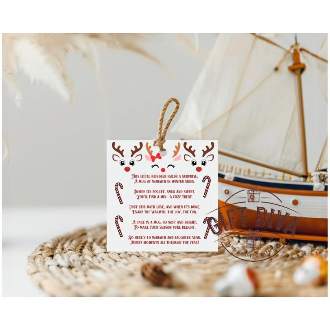 Printable Mug Cake Poem | Gift Tag Poem for Mug Cake Gift | Cute and ...