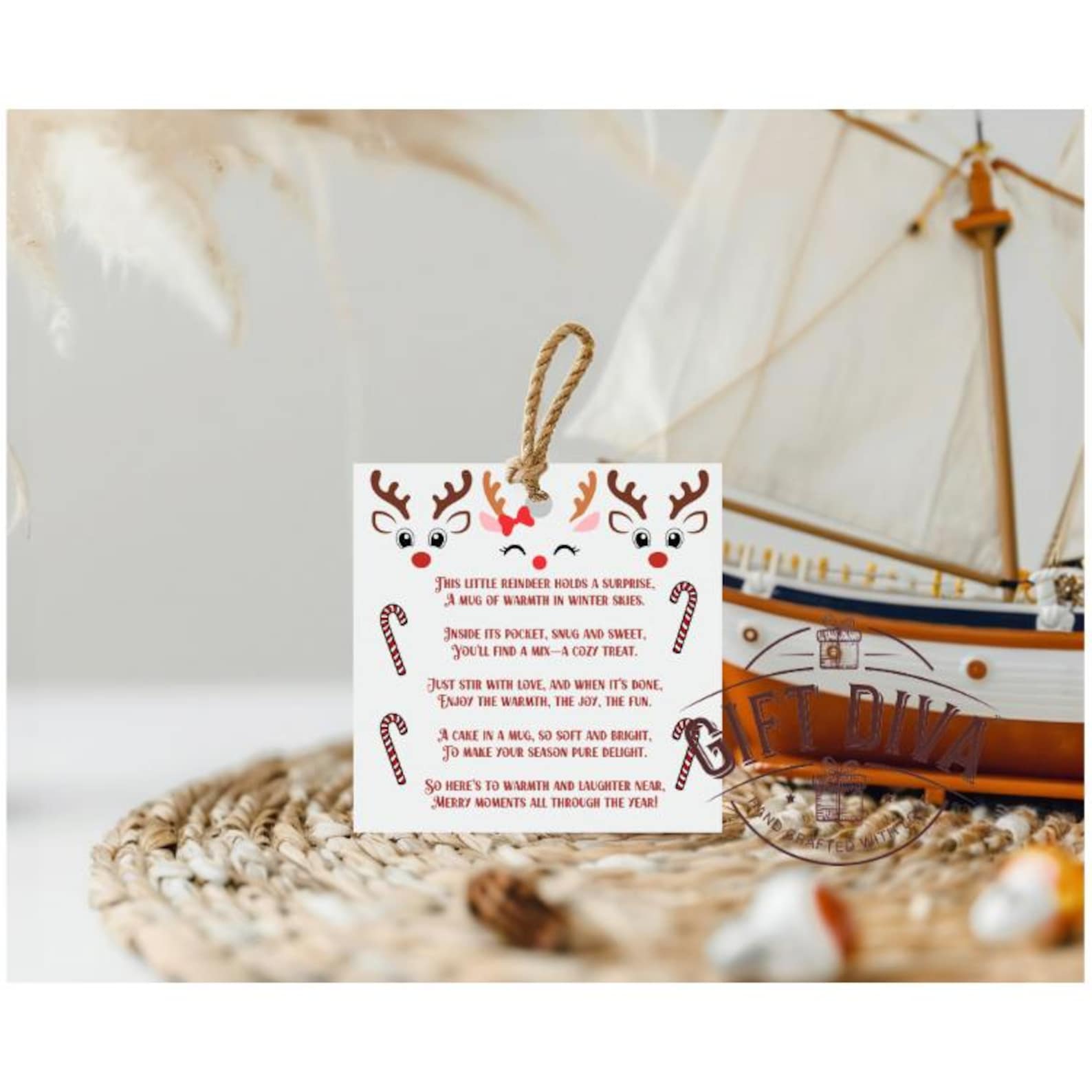 Printable Mug Cake Poem | Gift Tag Poem for Mug Cake Gift | Cute and ...