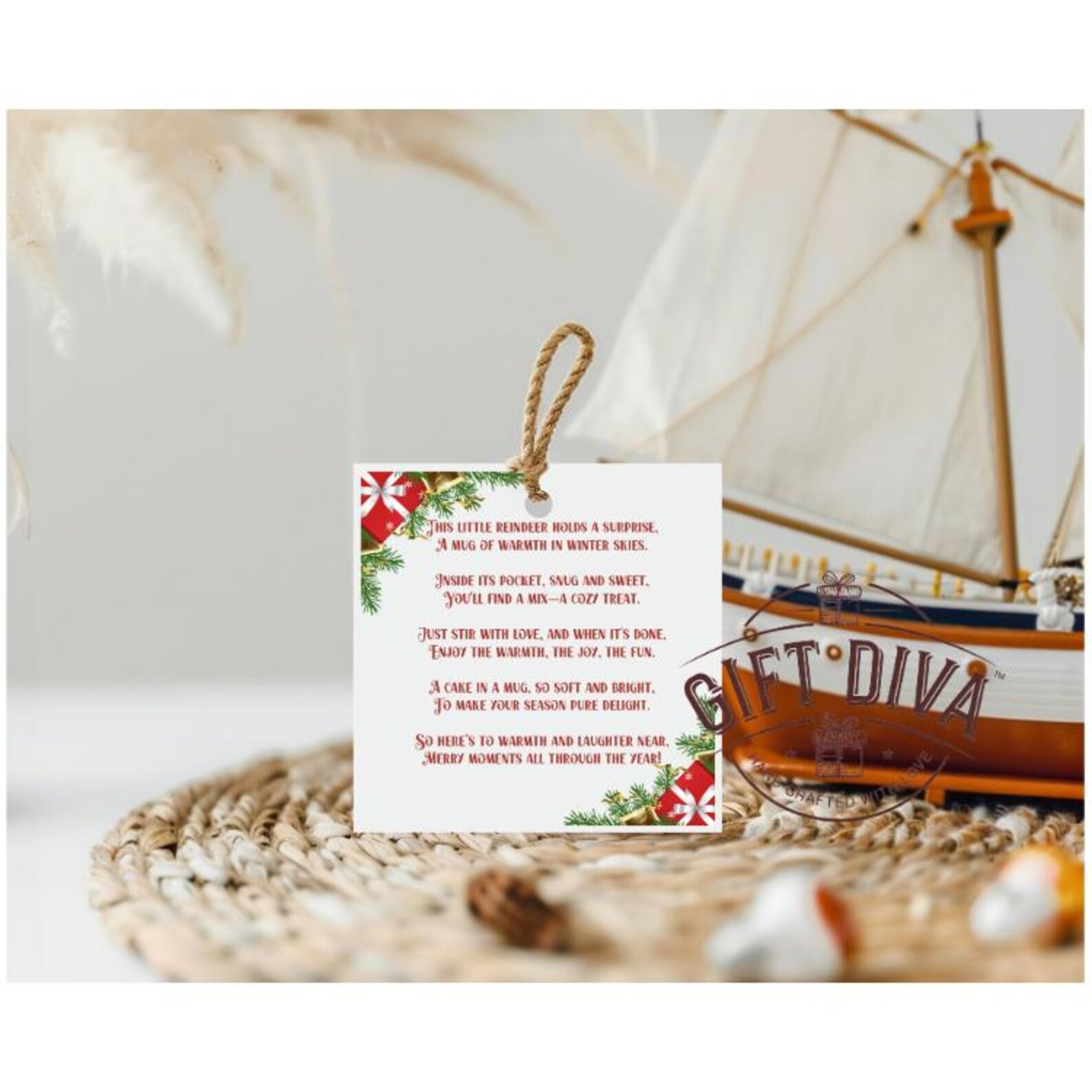 Printable Mug Cake Poem | Gift Tag Poem for Mug Cake Gift | Cute and ...