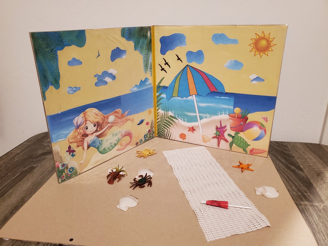 Storyboard Mermaid Beach and Grotto Storyboard for 12 Fashion Dolls or ...