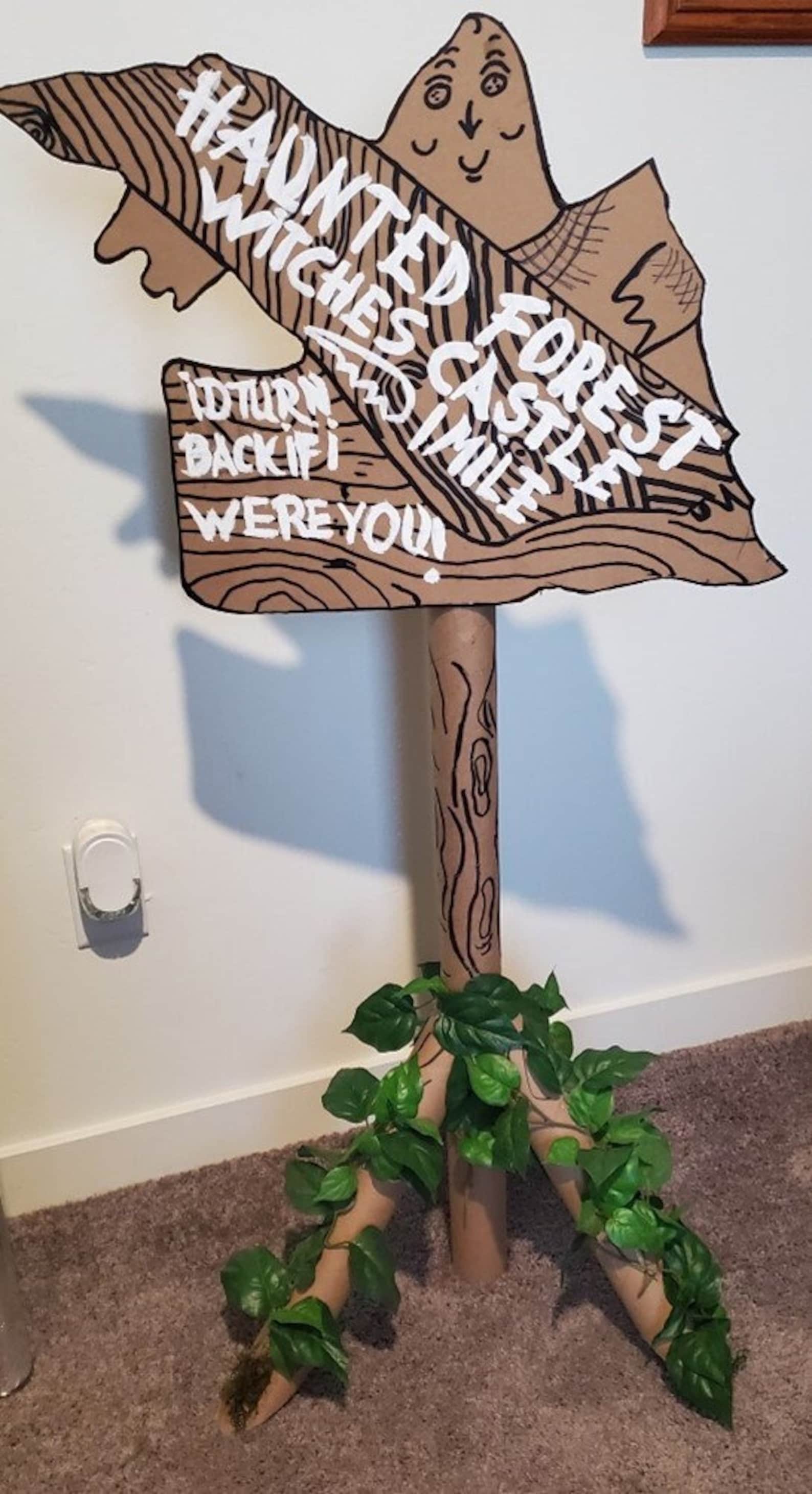 WIZARD OF OZ - Haunted Forest Sign Prop How-to Instructions - Etsy