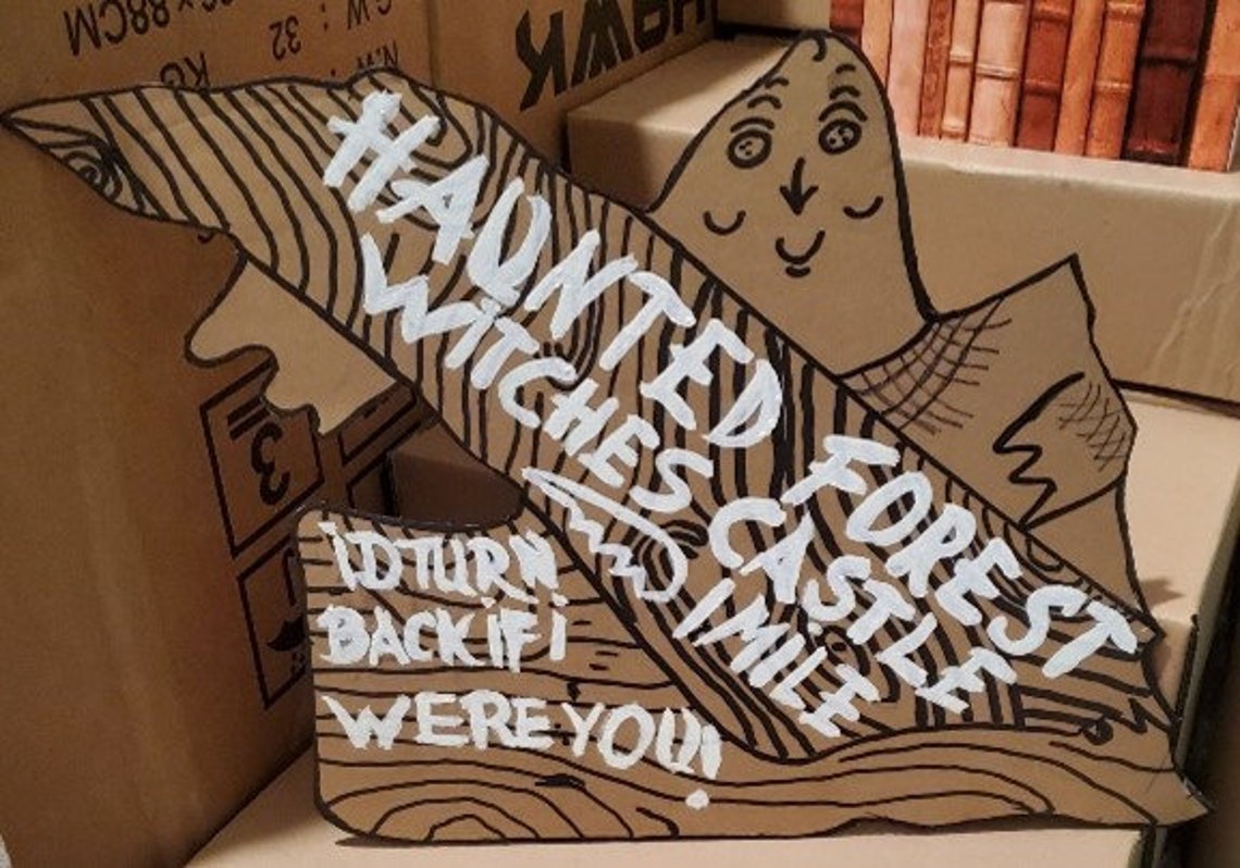 WIZARD OF OZ - Haunted Forest Sign Prop How-to Instructions - Etsy