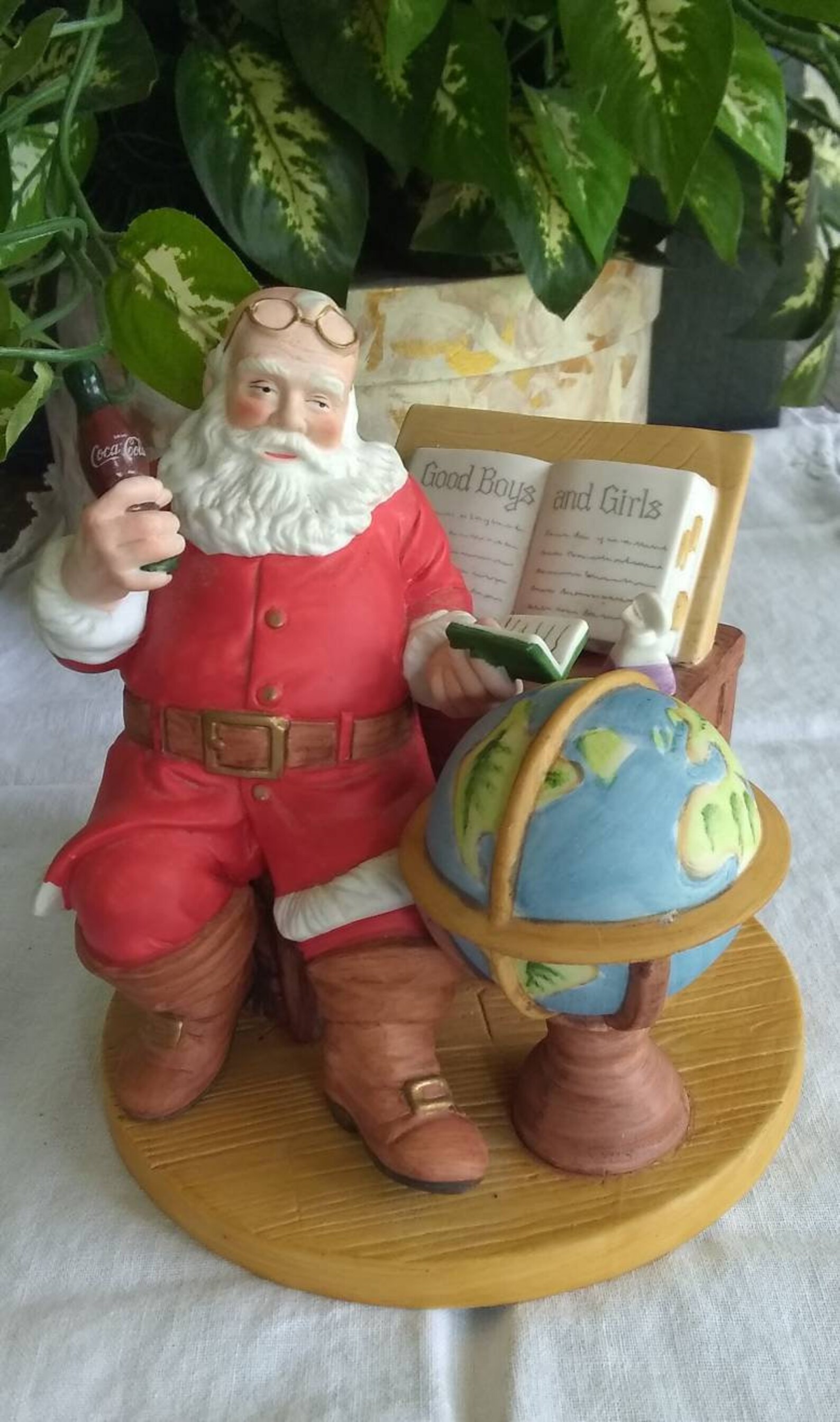Santa Figurine Coca Cola First Annual Christmas Figurine - Etsy