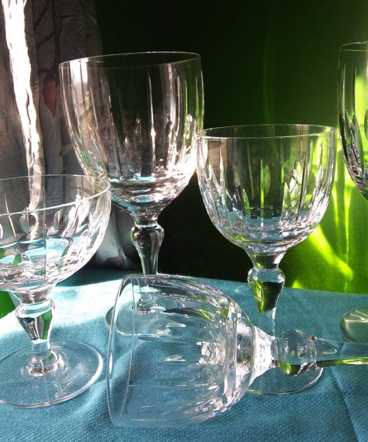 Stuart England Crystal Hampshire Wine Glasses Cut Crystal | Etsy