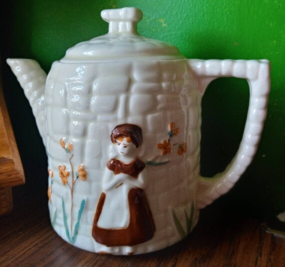 Vintage Porcelier Ceramic Pottery Teapot | Etsy
