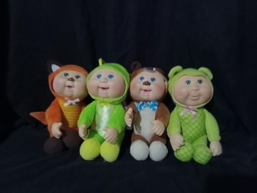 Cabbage Patch Kids Cuties Dollschipmunk Butterfly Frog Fox Woodland CPK ...