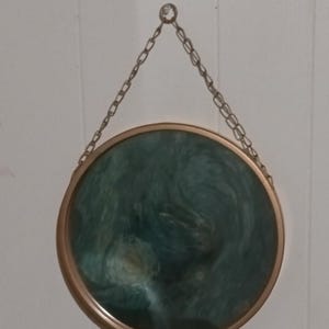 Hanging Round Mirror Chain Mirror Shabby Chic Mirror Decor - Etsy