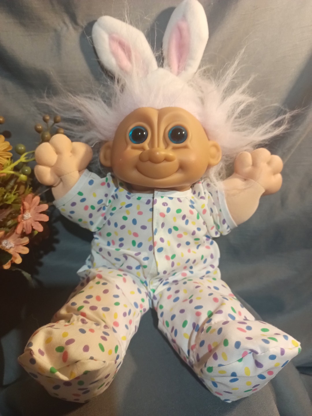 Vintage Russ Troll Bunny Doll Vintage Easter Troll Doll - Etsy