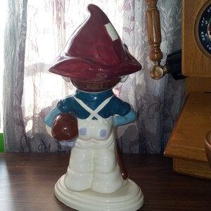 Vintage Tall Ceramic Hillbilly Gnome Boy Hand Painted Hillbilly ...
