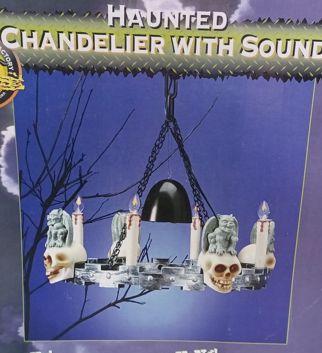 Vintage Gemmy Haunted Chandelier Electric Spooky Chandelier Motion ...