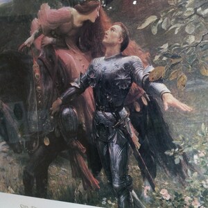 Sir Frank Dicksee La Belle Dame Sans Merci Vintage Framed Print Frank ...